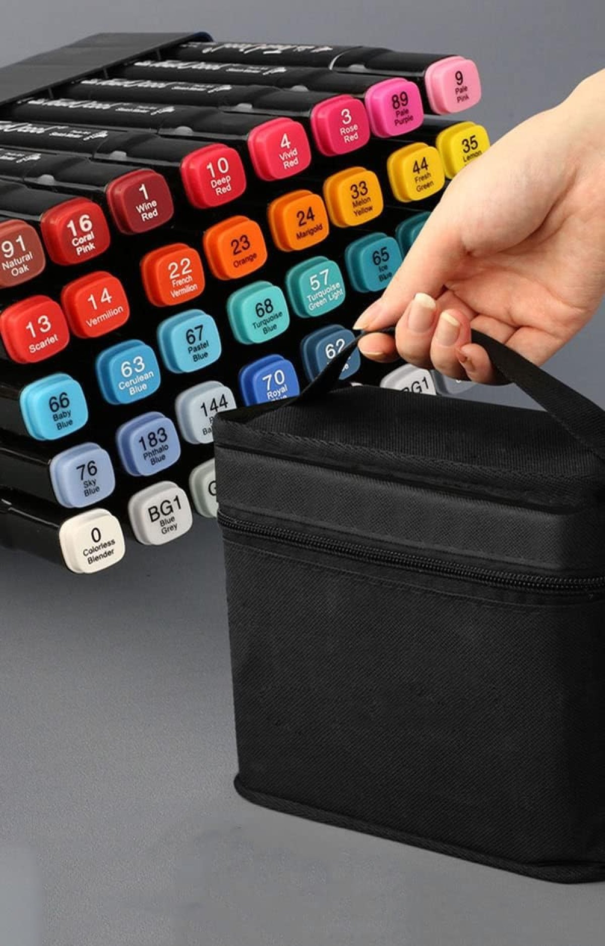قلم تحديد BeOne Touch Art Marker Pen مكون من 48لونًا، مجموعة أقلام ...
