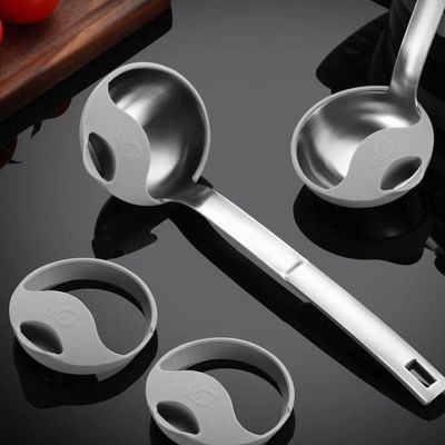2pcs slotted spoon clip strainer oil strainer colander soup oil ...